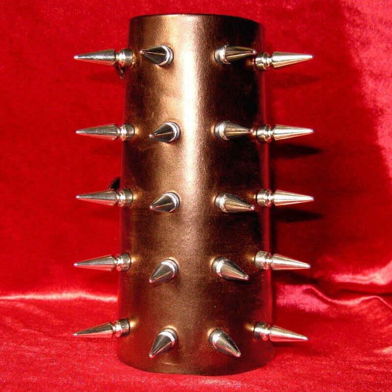 Steampunk Gothic Brutal Spikes Bracer Gauntlet Stu... – Grandado