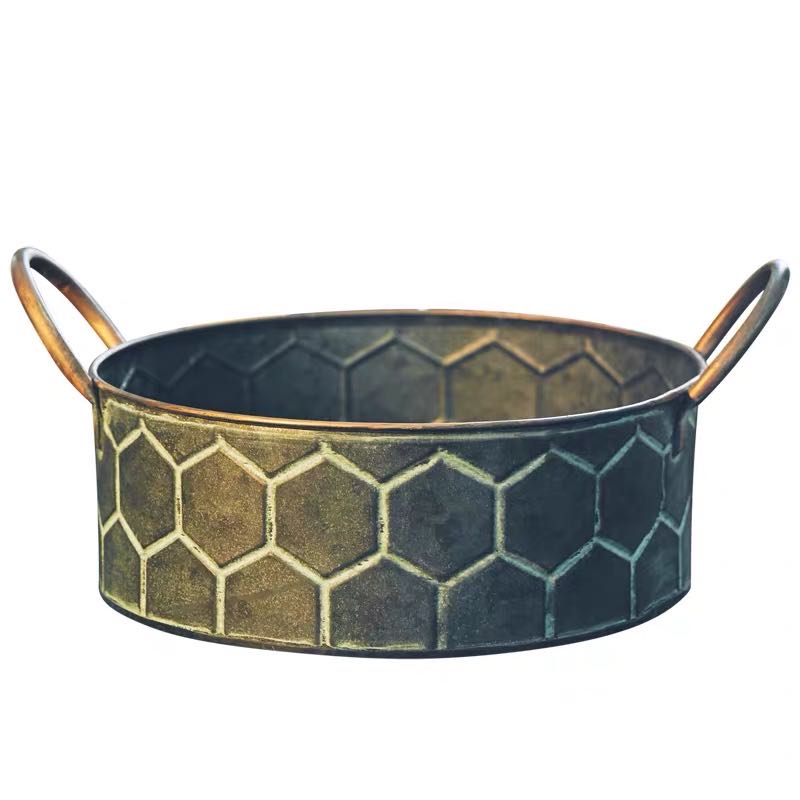 Iron Bread Basket Retro Antique Style Family Metal... – Grandado