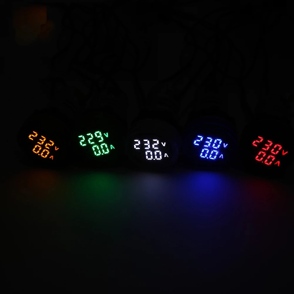 Colorful AC Mini Digital Voltmeter 2in1 22mm AC60-... – Grandado