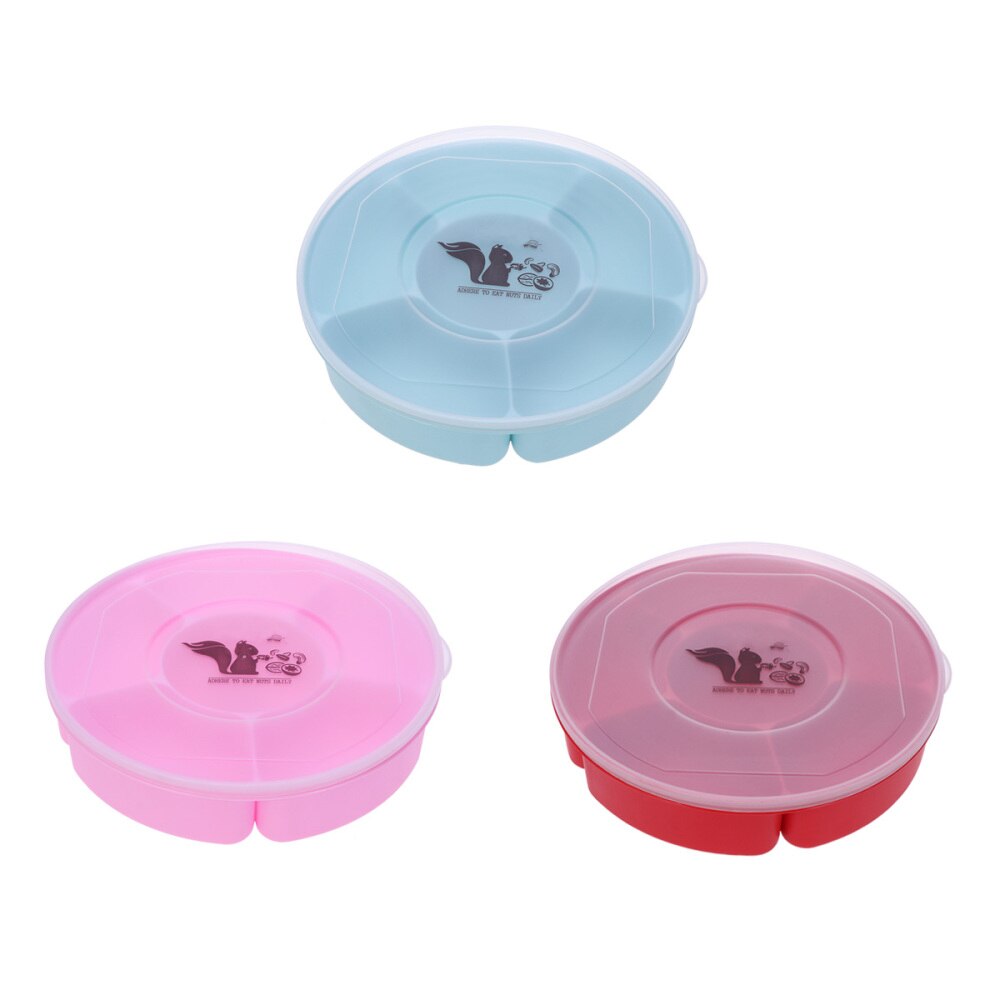 Multi Sectional Snack Serving Tray Set with Lid fo... – Vicedeal