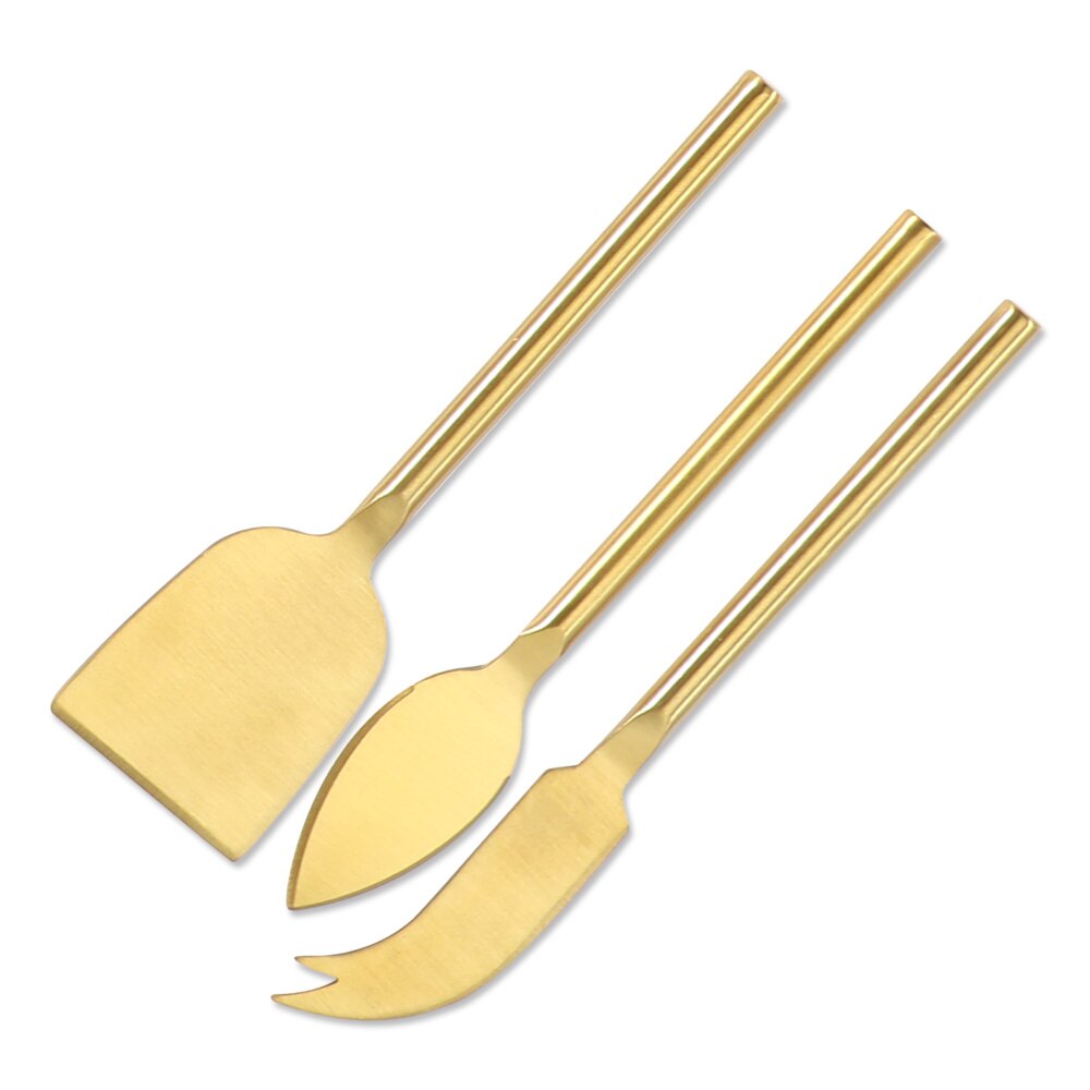 3 Stuks Kaas Mes Set Compleet Roestvrijstalen Bakk... – Vicedeal