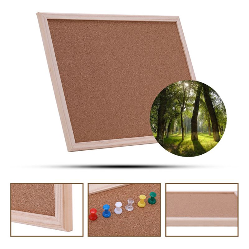 30x40cm/40x60cm Cork Board Drawing Board Pine Wood... – Grandado