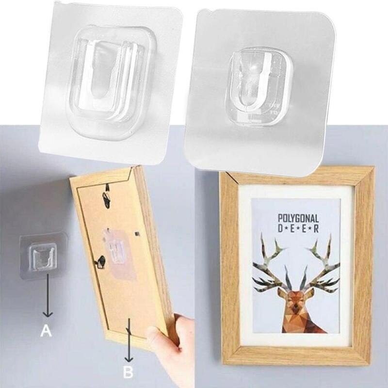 PVC Double-sided Adhesive Wall Utility Hooks – Grandado