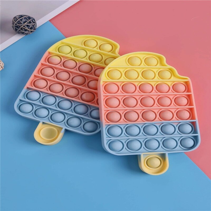 Ice Cream Fidget Toy Push Bubble Toys Rainbow Adul... – Grandado