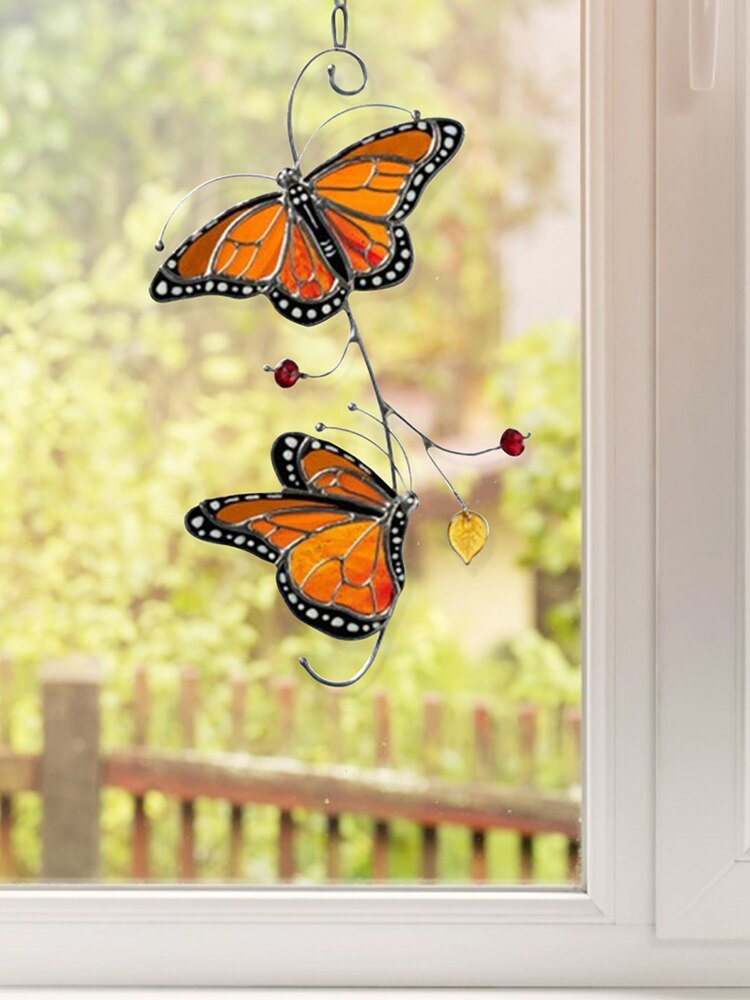 3D Metal Monarch Butterfly Exquisite Home Window Y... – Vicedeal