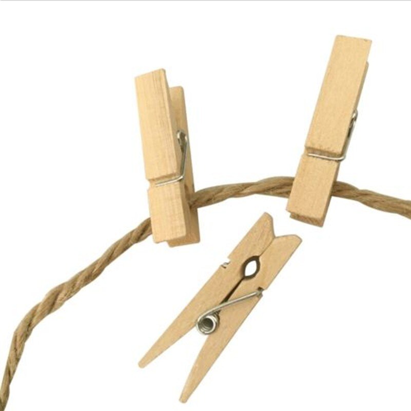 100Pcs Mini DIY Wooden Clothes Photo Paper Pegs Cl... – Vicedeal
