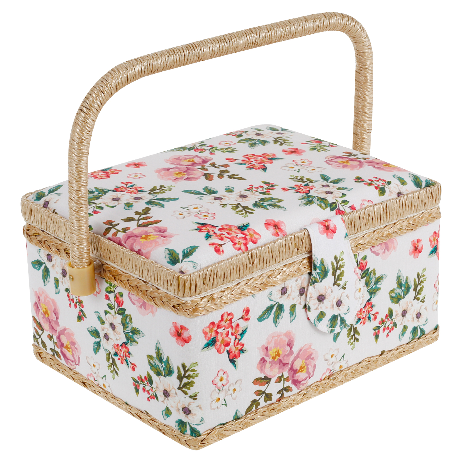 Sewing Basket with Removable Tray Sewing Basket Or... – Grandado
