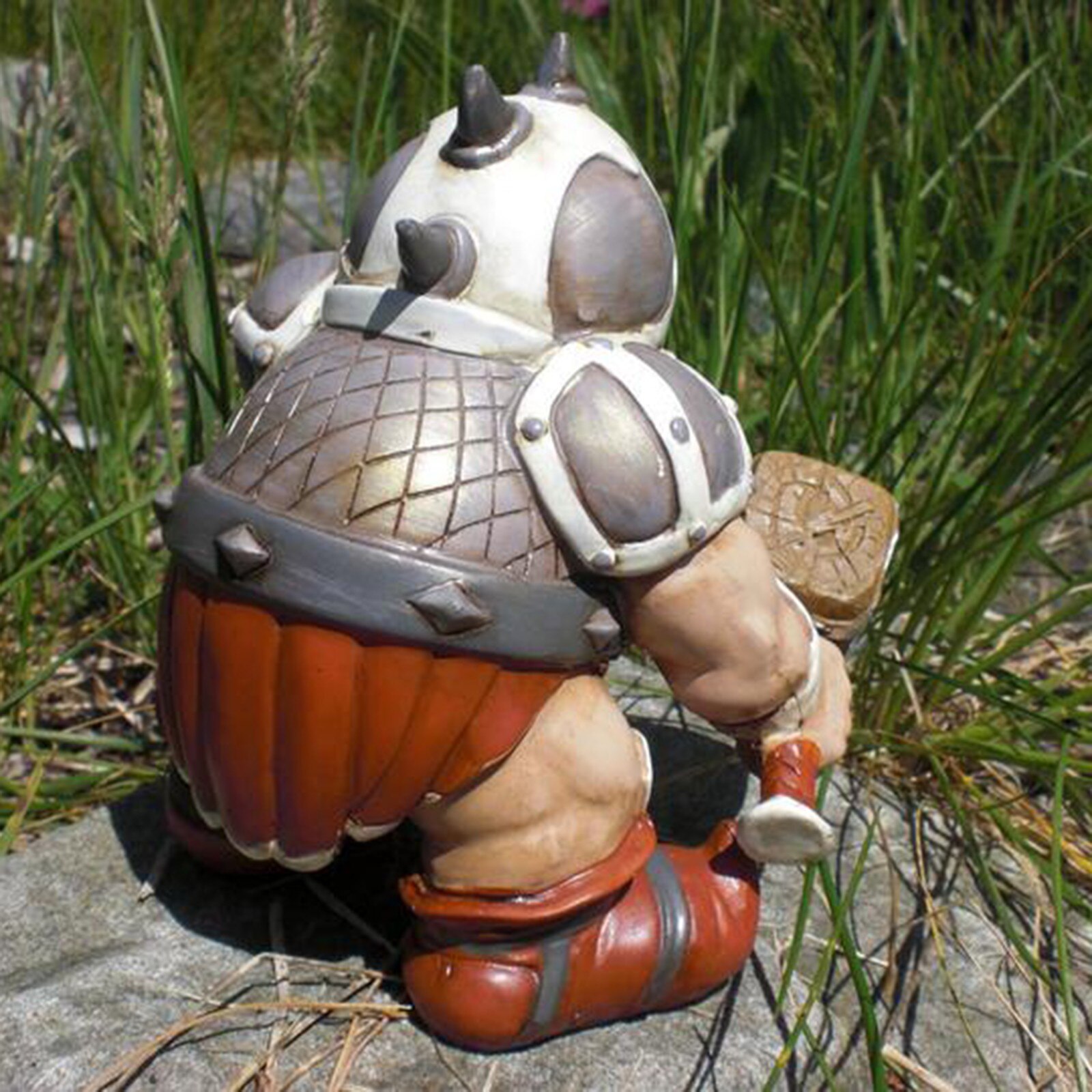 Funny Garden Statues Norse Dwarf Vikings Gnome Sta... – Grandado