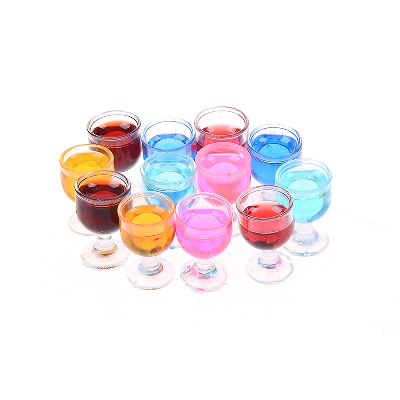 2Pcs 1/12 Mini Red Wine Cup Dollhouse Miniature To... – Vicedeal