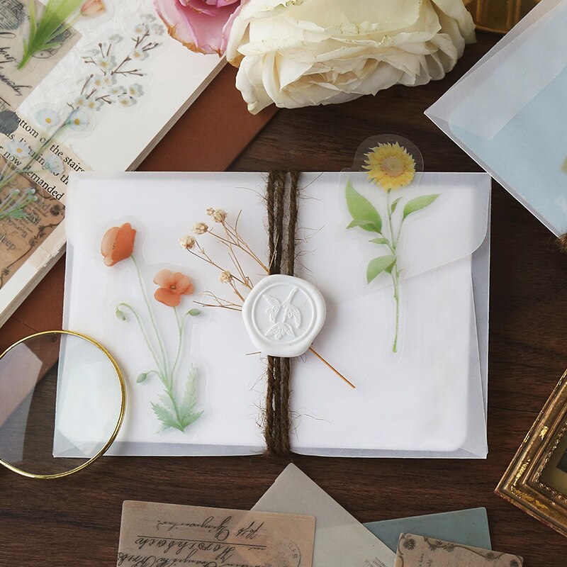 40pcs Retro Flowers Notes Series Bullet Journal De... – Grandado