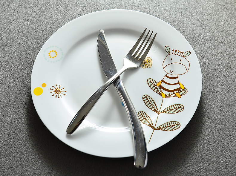 10inch, bone china dinner plate, cute cow , porcel... – Vicedeal