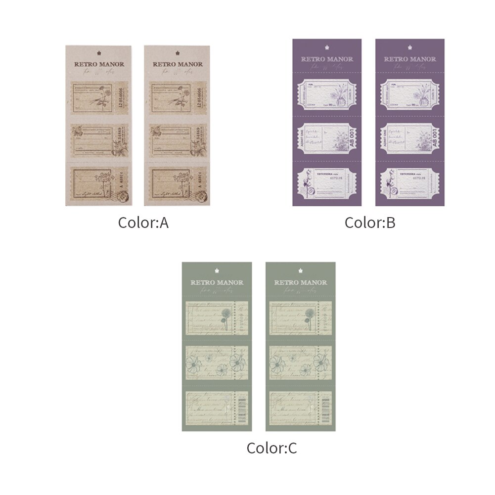 100 Sheets Note Paper Student Retro Manor Series D... – Vicedeal