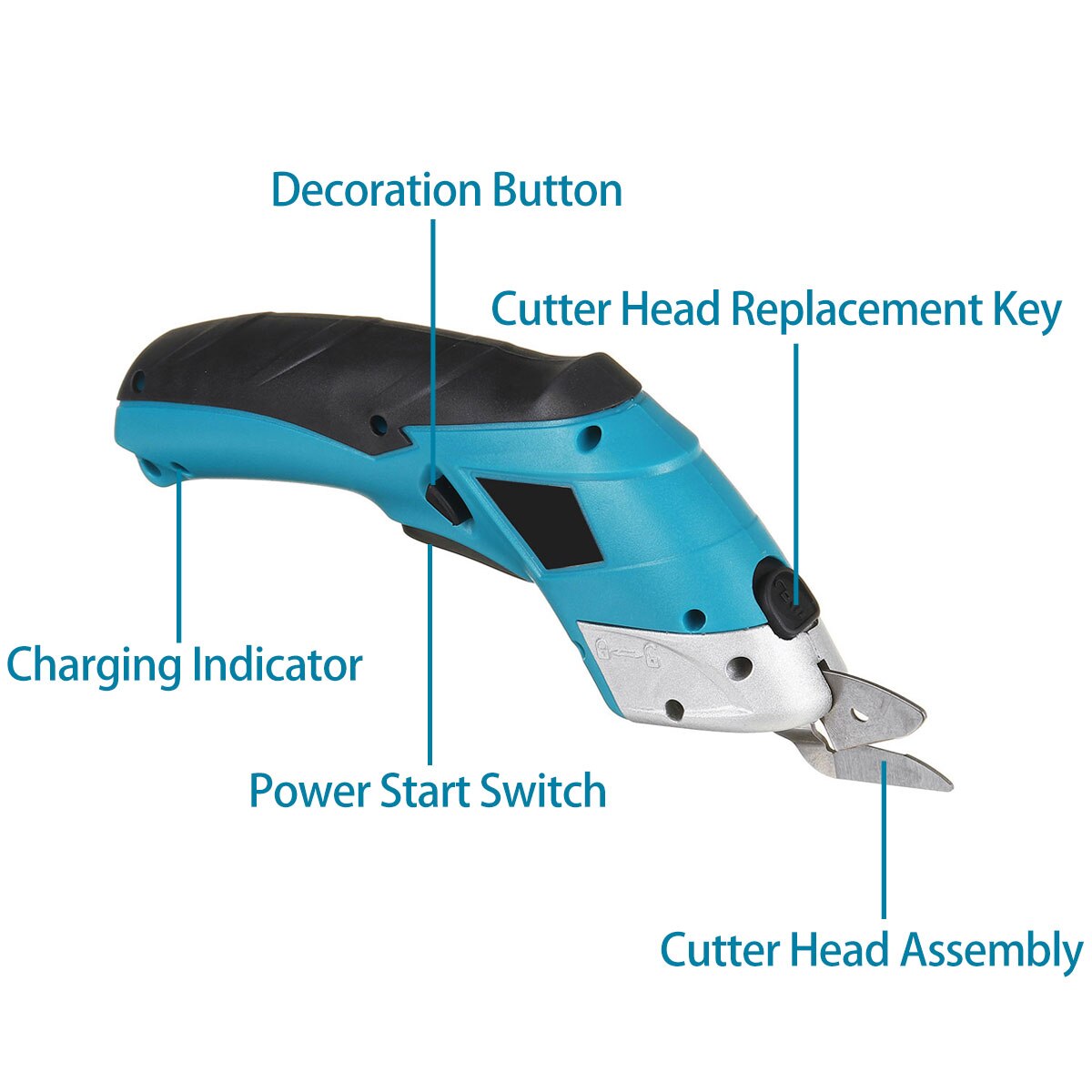 Meigar Electric Fabric Scissors Box Cutter Cordles... – Grandado