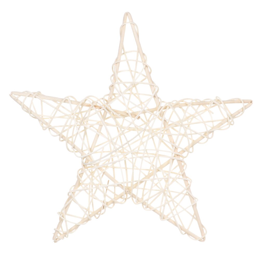 Witte Rotan Geweven Ster Kerst Decoratie Indonesis... – Grandado