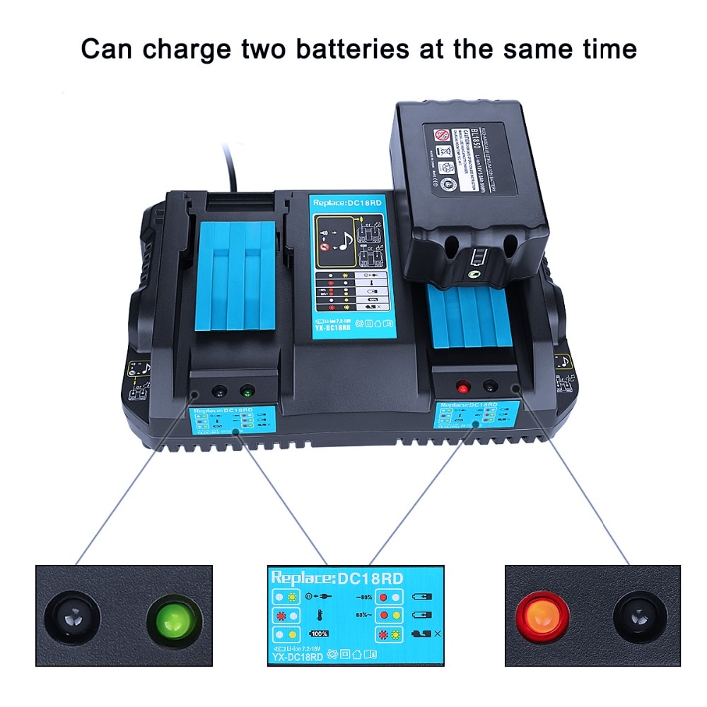 DC18RD Rapid Charger Replacement Power Tool Li-ion... – Grandado