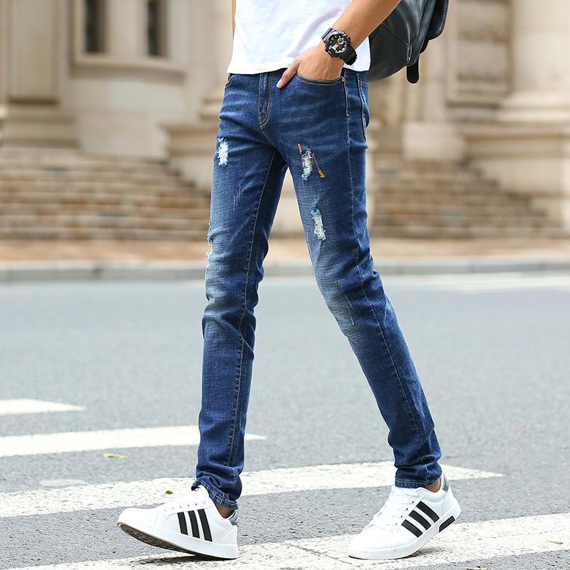 Men Hip Hop Skinny Jeans Ripped High Street Jeans ... – Grandado