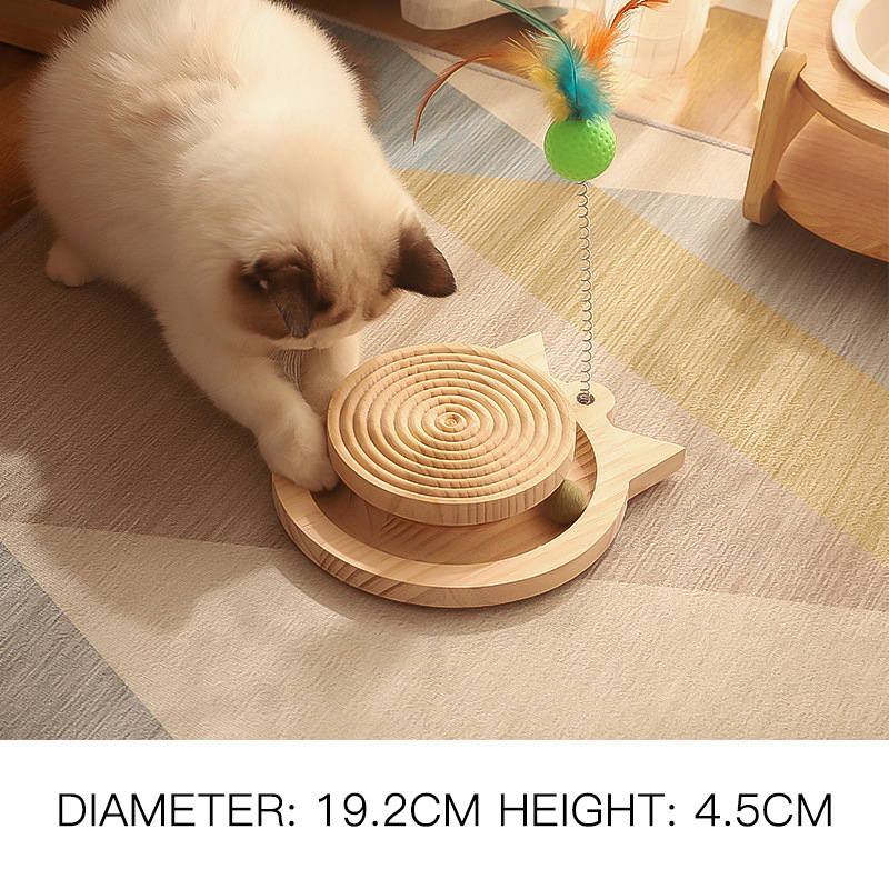 Kat Speelgoed Multi-layer Massief Houten Draaitafe... – Grandado