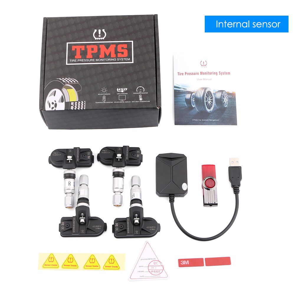 Android Usb Solar Power Tpms Car Tire Pressure Ala Vicedeal