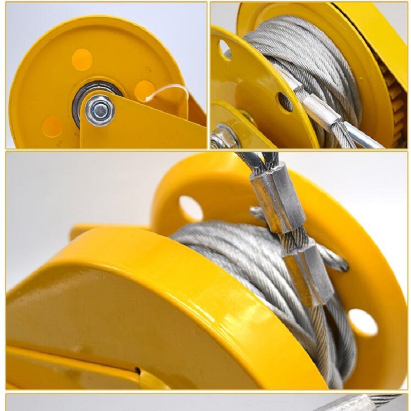 Portable Hand Operated Manual Lifting Winch Cable ... – Grandado