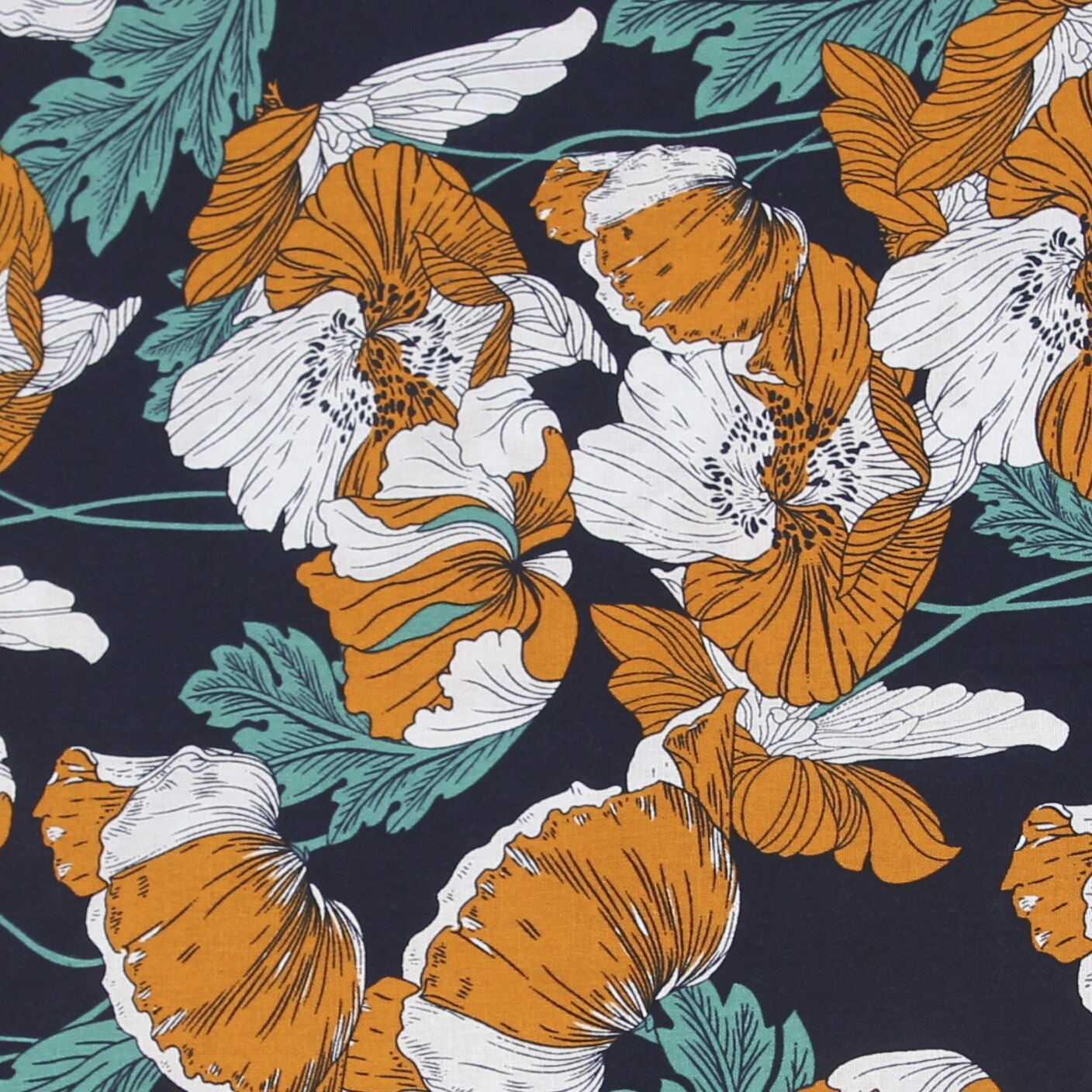 Cotton imitation linen printing fabric handmade DI... – Grandado