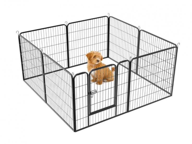 Pet Dog Fences Foldable Dog House With Gate Pet Ir... – Vicedeal