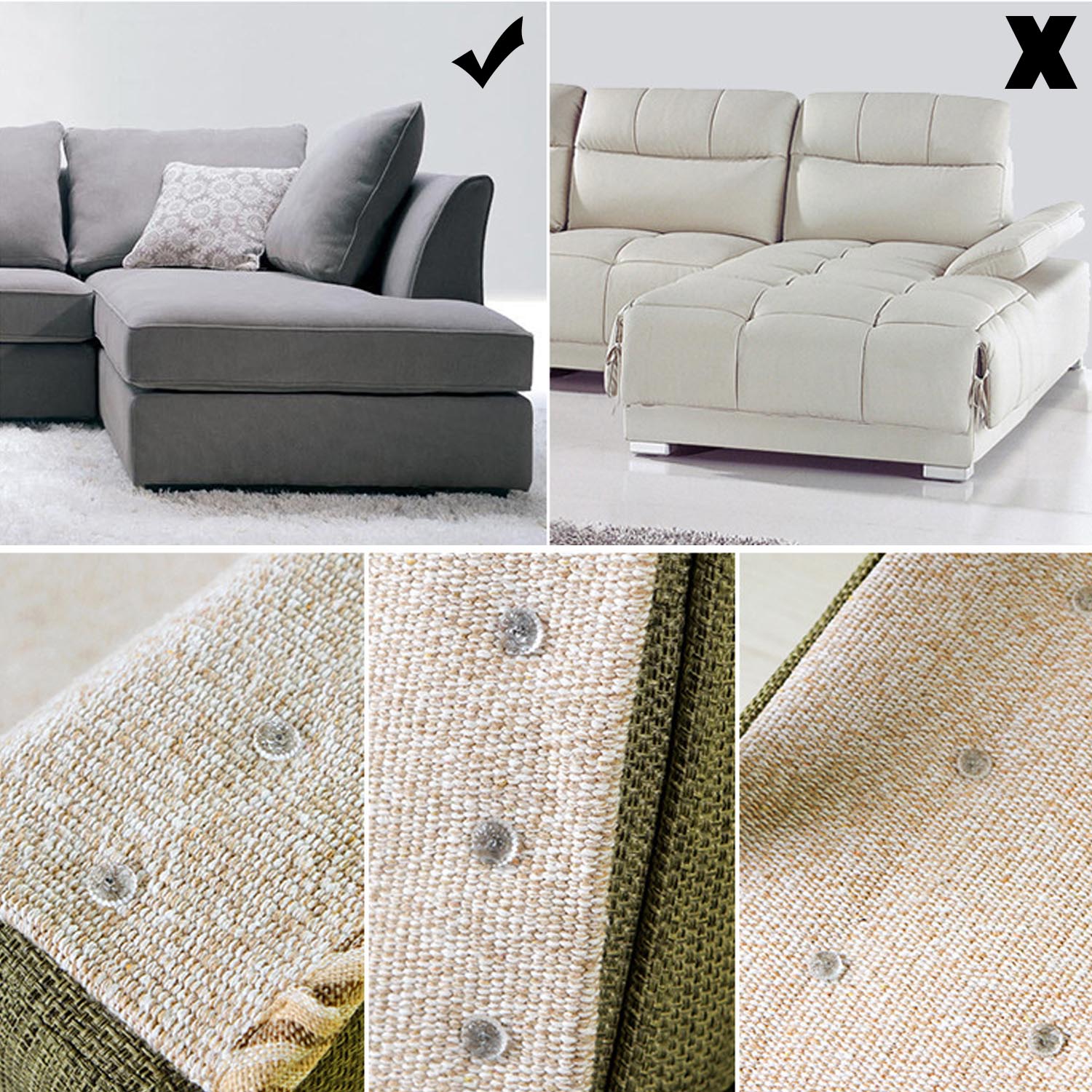 Behogar 20pcs Twisty Pins Couch Slip Cover Fastene... – Grandado