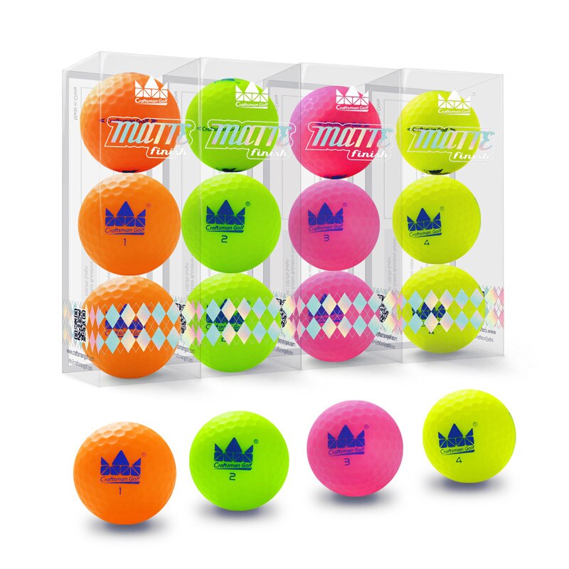 Craftsman 12pcs Golf Balls Matte Finish Long Dista... – Vicedeal