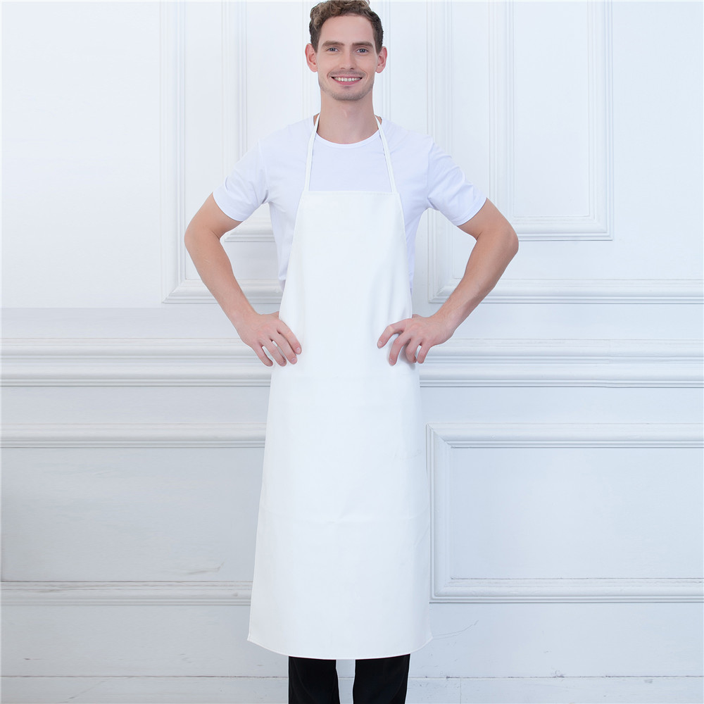 Unisex Halter Neck Long Aprons White Waterproof Re... – Grandado