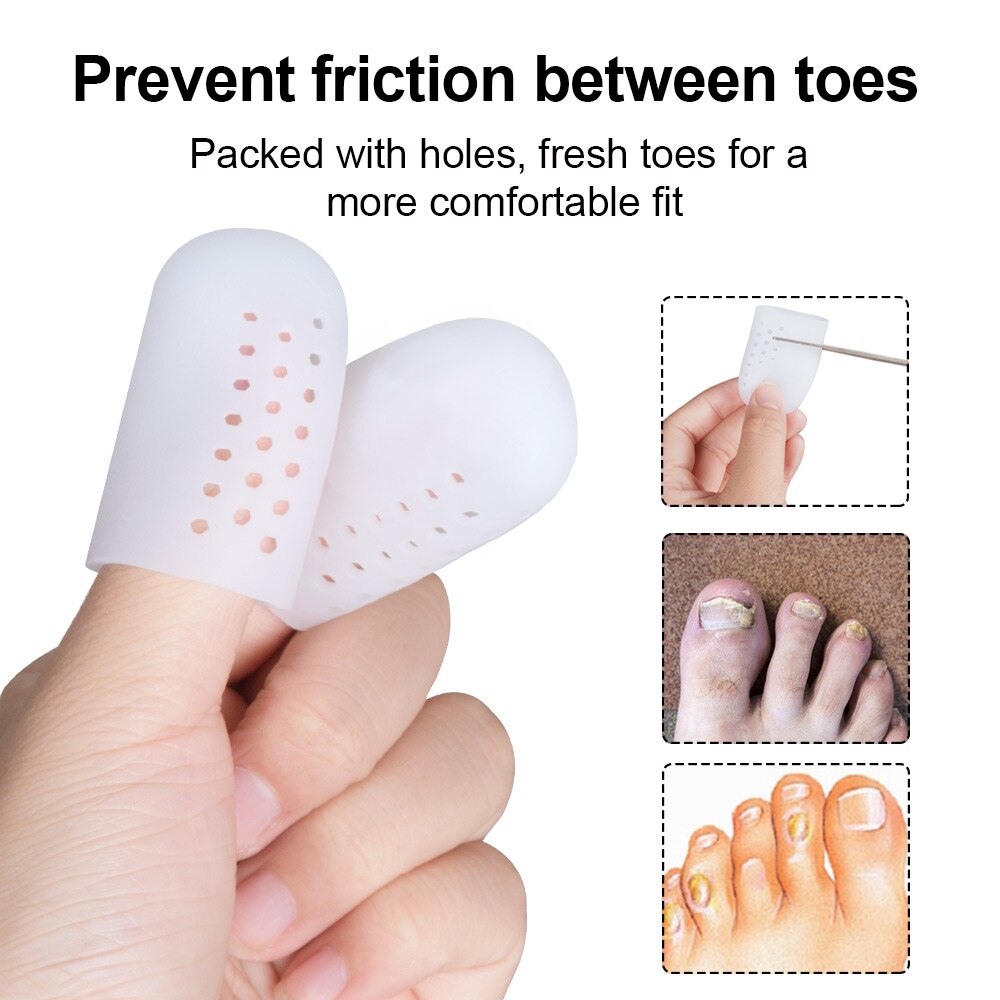 6pcs Soft Big Toe Protector Silicone Toe Covers Tu... – Grandado
