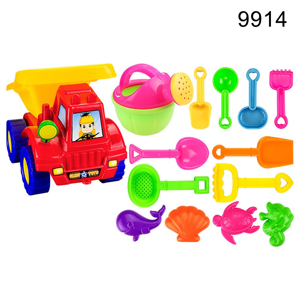 Kids Beach Set Cartoon Mold Bucket Castle Building... – Vicedeal