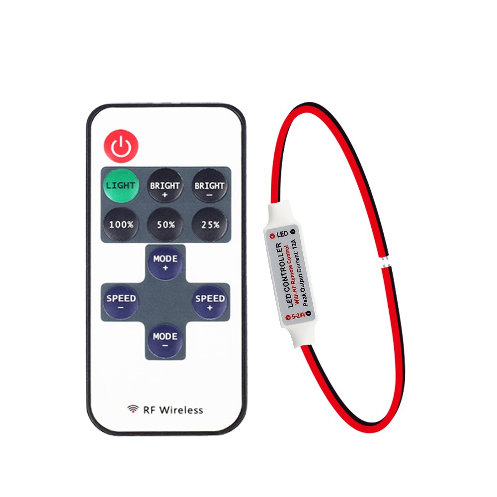 DC 5-24 v LED Dimmer11Schlüssel Mini RF Fernbedien... – Grandado
