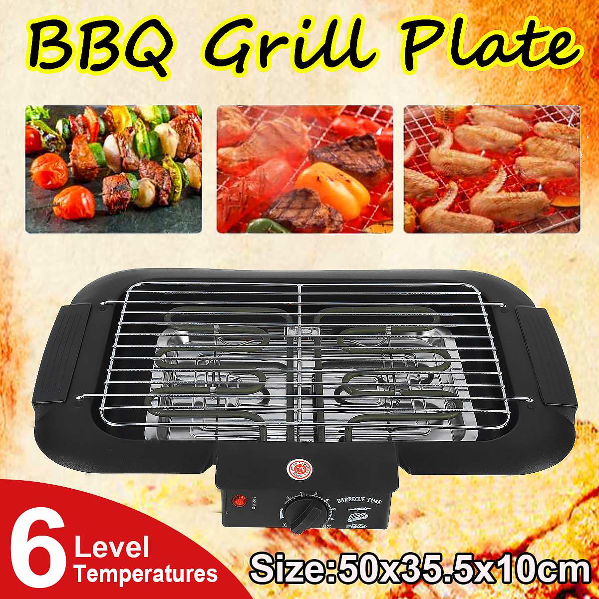2000W Elektrische Bbq Grill Pan Elektrische Barbec... – Vicedeal
