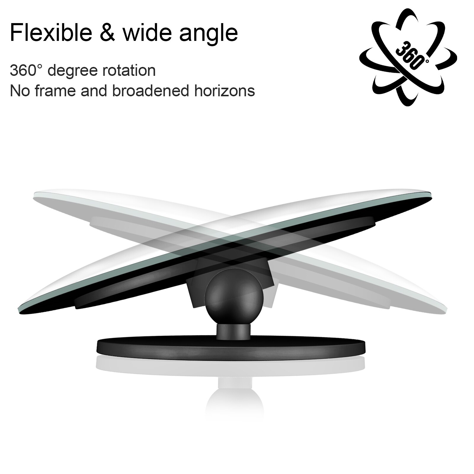 Pair 360 Degree HD Spot Blind Convex Mirror Small ... – Vicedeal