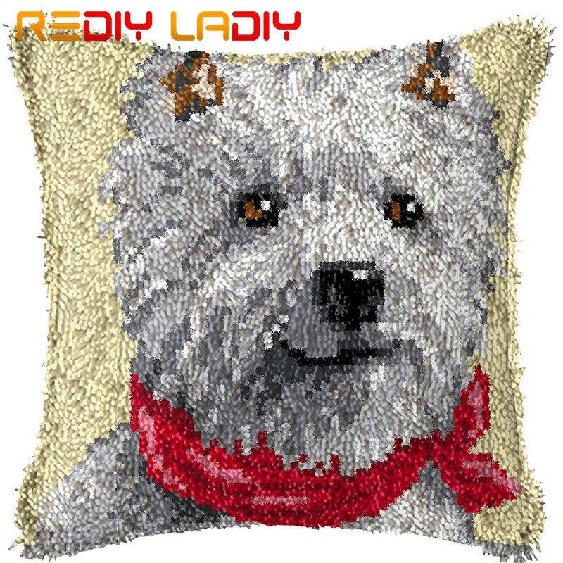 Klink Haak Kussen Blauwe Vlinder Pre-Gedrukt Canva... – Vicedeal