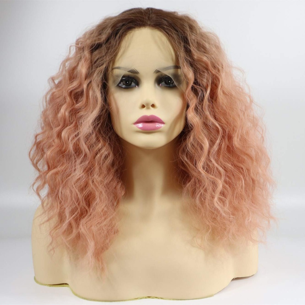 Fantasy Beauty Short Rose Pink Bob Wig Ombre Wavy ... – Grandado
