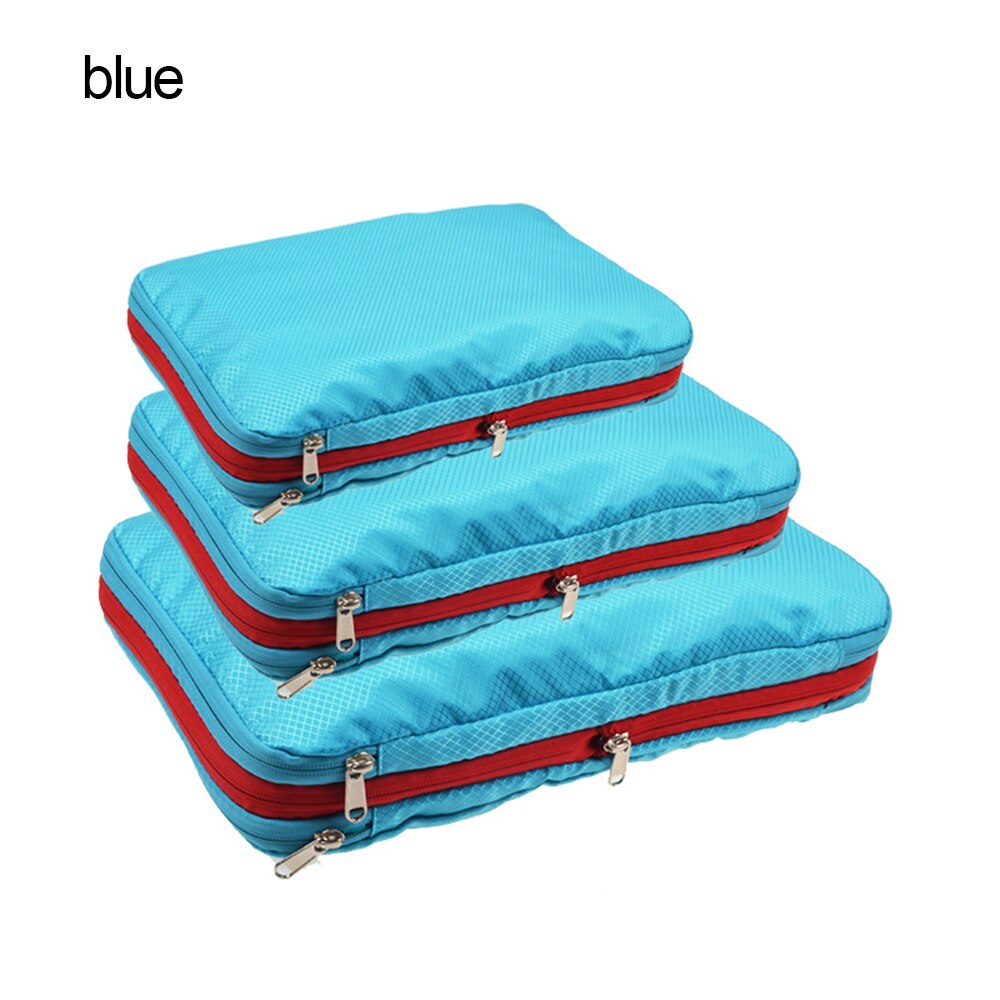 4 Colors Double Layer Compression Packing Cubes Tr... – Grandado