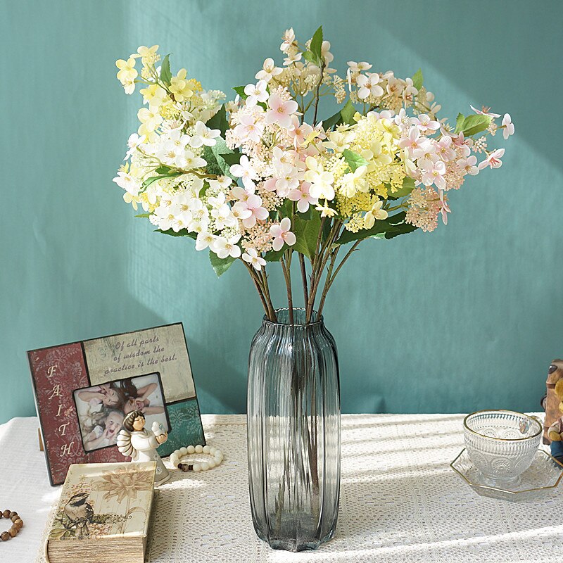 Mooie Hortensia Tak Fall Tuin Roze Kamer Decor Kun... – Vicedeal