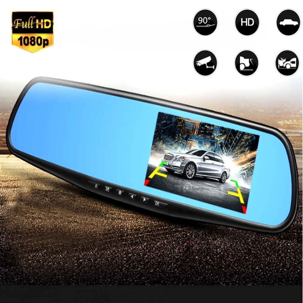 1080P Full Rearview Mirror Night Vision Car DVR Da... – Grandado