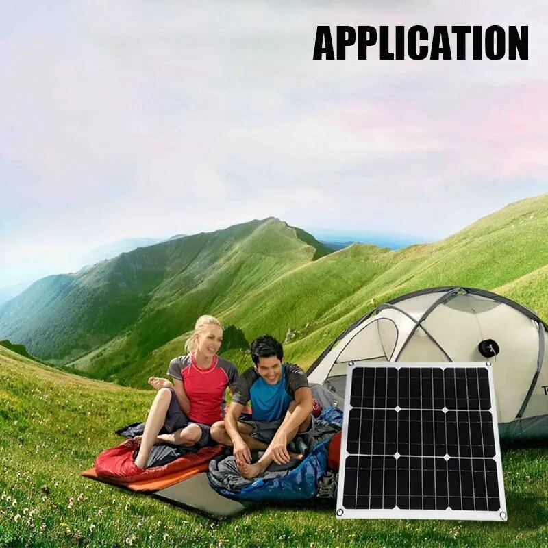 25W Solar Power Panels Outdoor Monocrystalline 12V... – Grandado