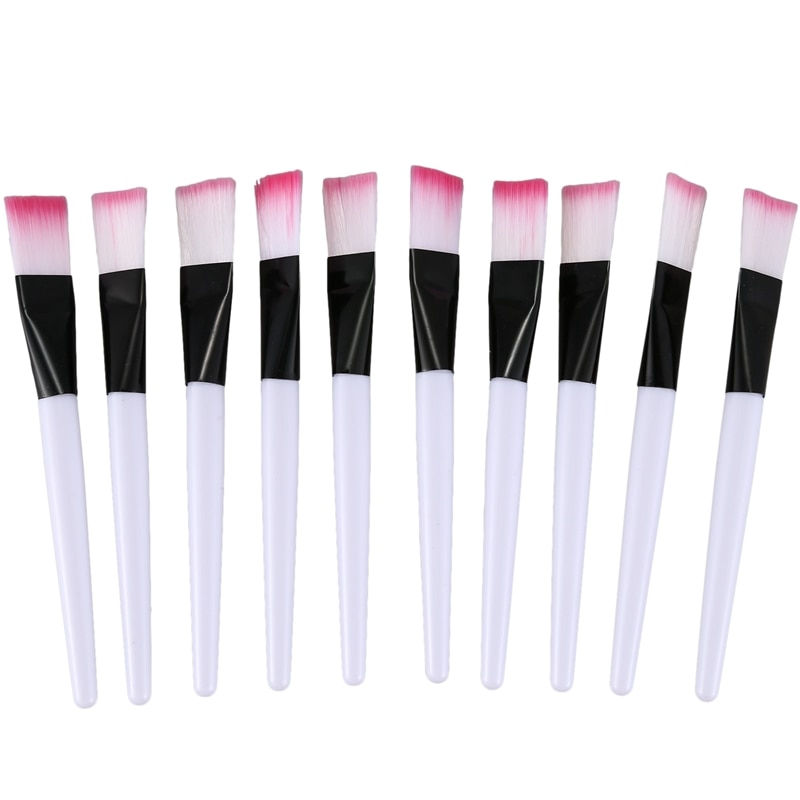 10 pcs Pink brush White Bar Facial Mask Brush Skin... – Vicedeal