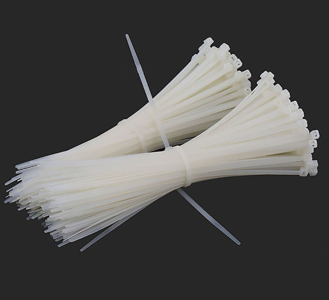 2Pcs 8*400mm Black/White Nylon Cable Tie Plastic C... – Vicedeal