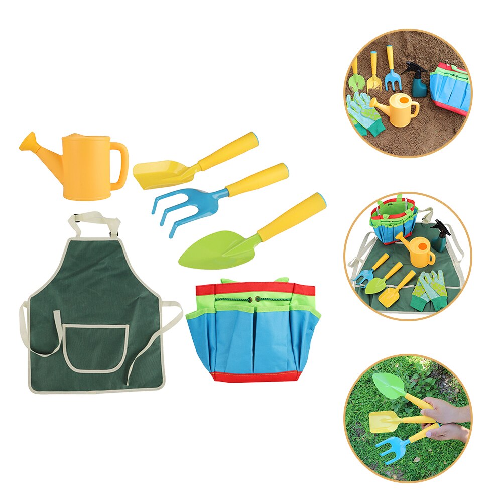 1 Set Kids Hand Planting Tools Apron Kid Gardening... – Vicedeal