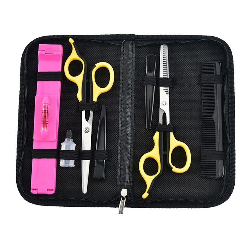7 PCS Hairdressing Scissors Kits Hair Cutting Set ... – Vicedeal