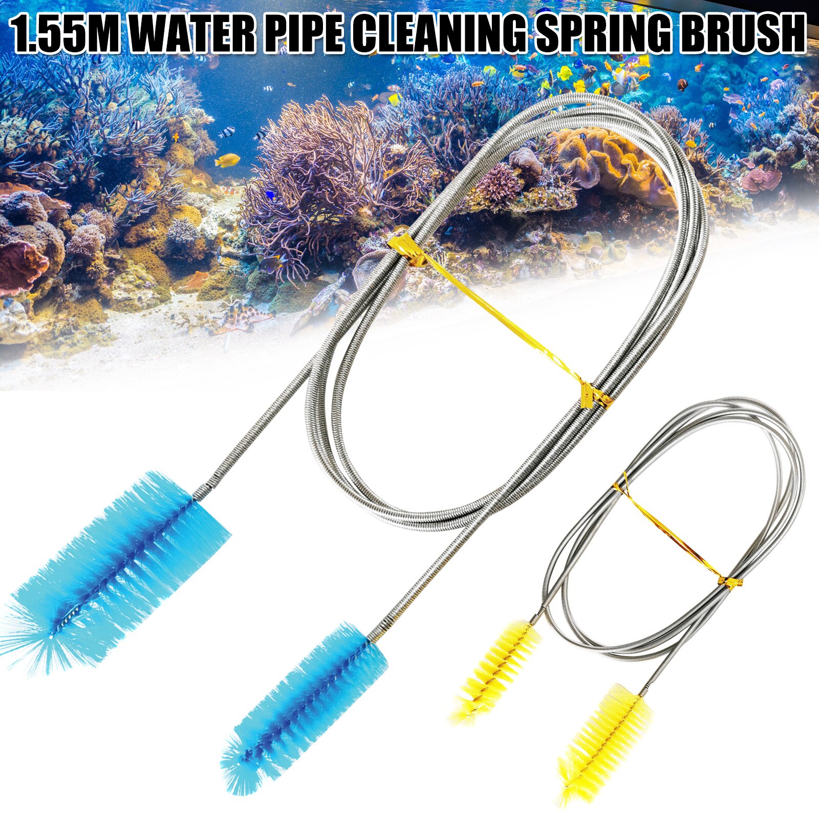 Stainless Steel Aquarium Water Pipe Cleaner with P... – Grandado
