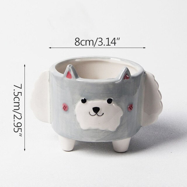 Strongwell Nordic Cute Animal Ceramic Flower Pot H... – Vicedeal