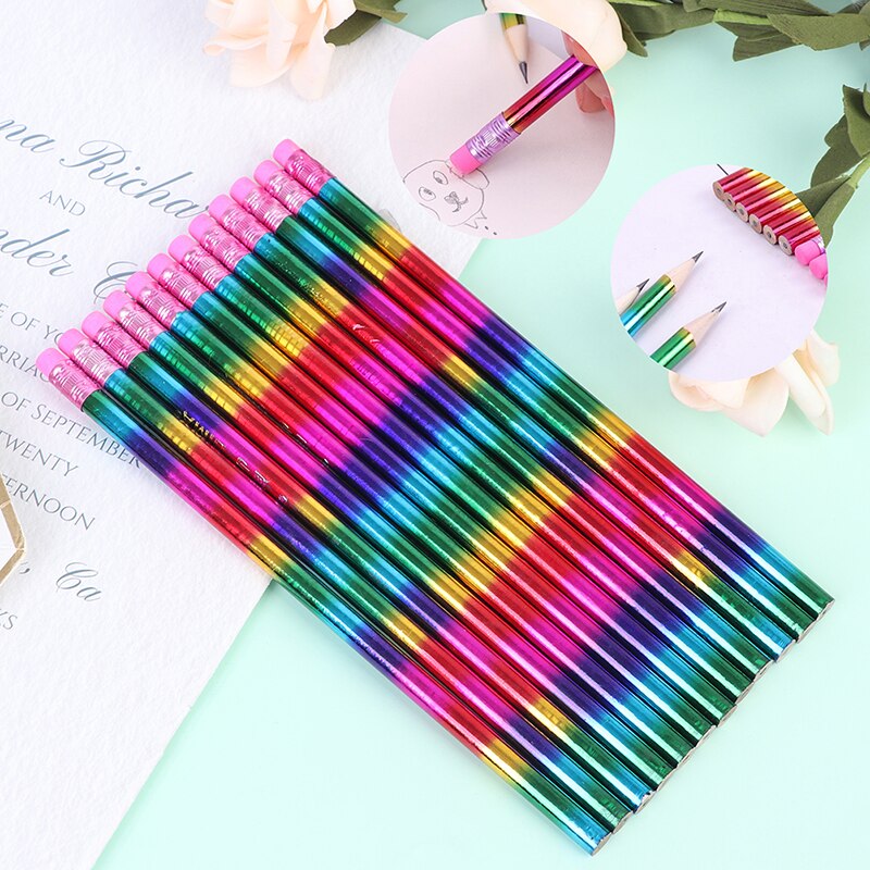 12 Stks/set Regenboog Potlood Houten Hb Potlood Mi... – Vicedeal