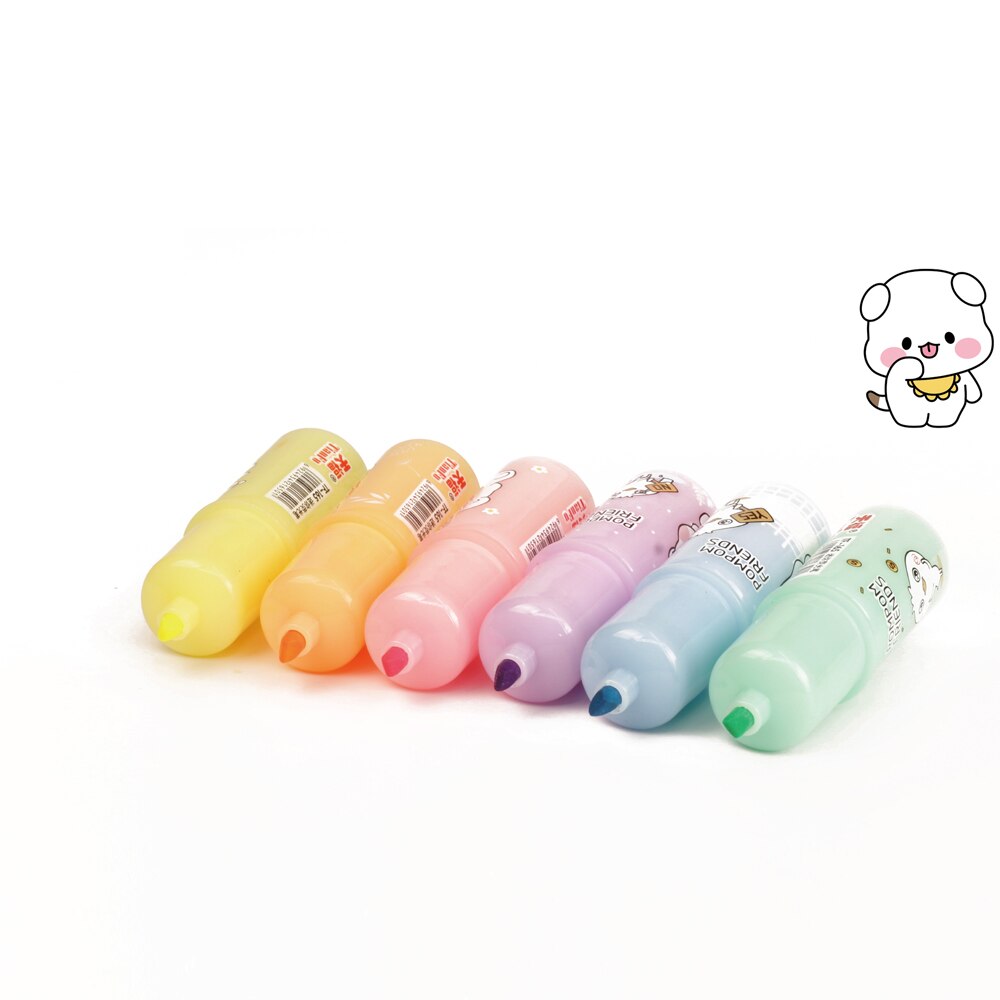 Can Shape Mini Highlighter 6 Pcs packed in PVC bag... – Vicedeal