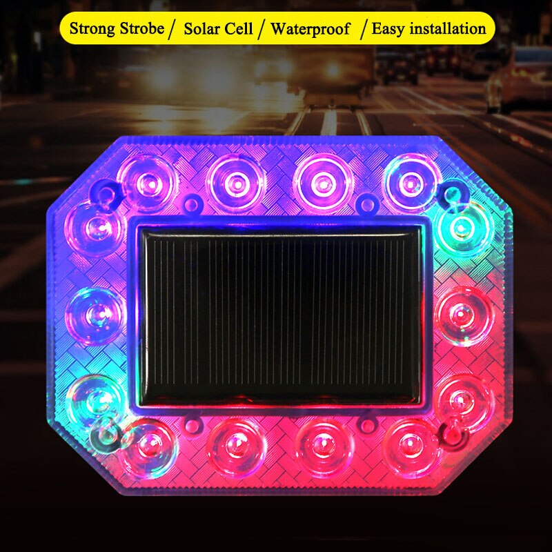 7 Colors LED Solar Indicator Warning Light Ambulan... – Grandado