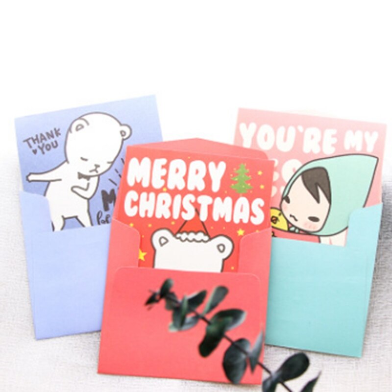 Miniature Cartoon Small Card Greeting Card Girl Bl... – Grandado