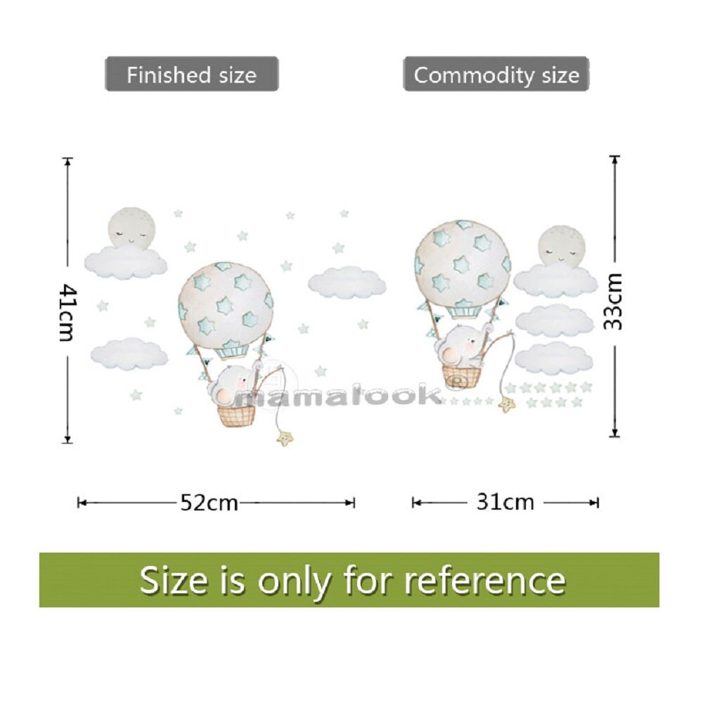 Cartoon Kinderkamer Muur Decor Muurstickers Luchtb... – Vicedeal